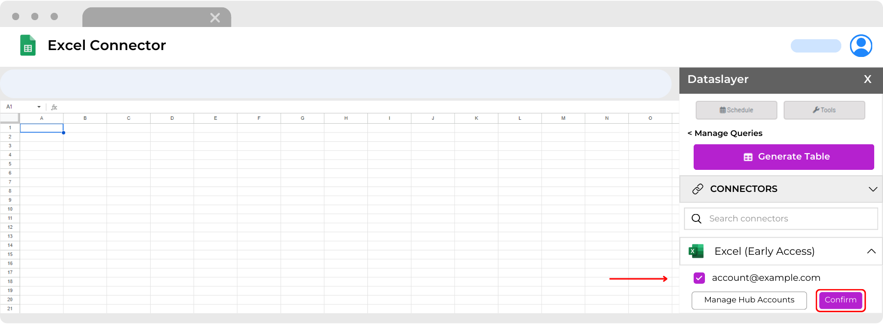 Understanding the Microsoft Excel connector in Dataslayer
